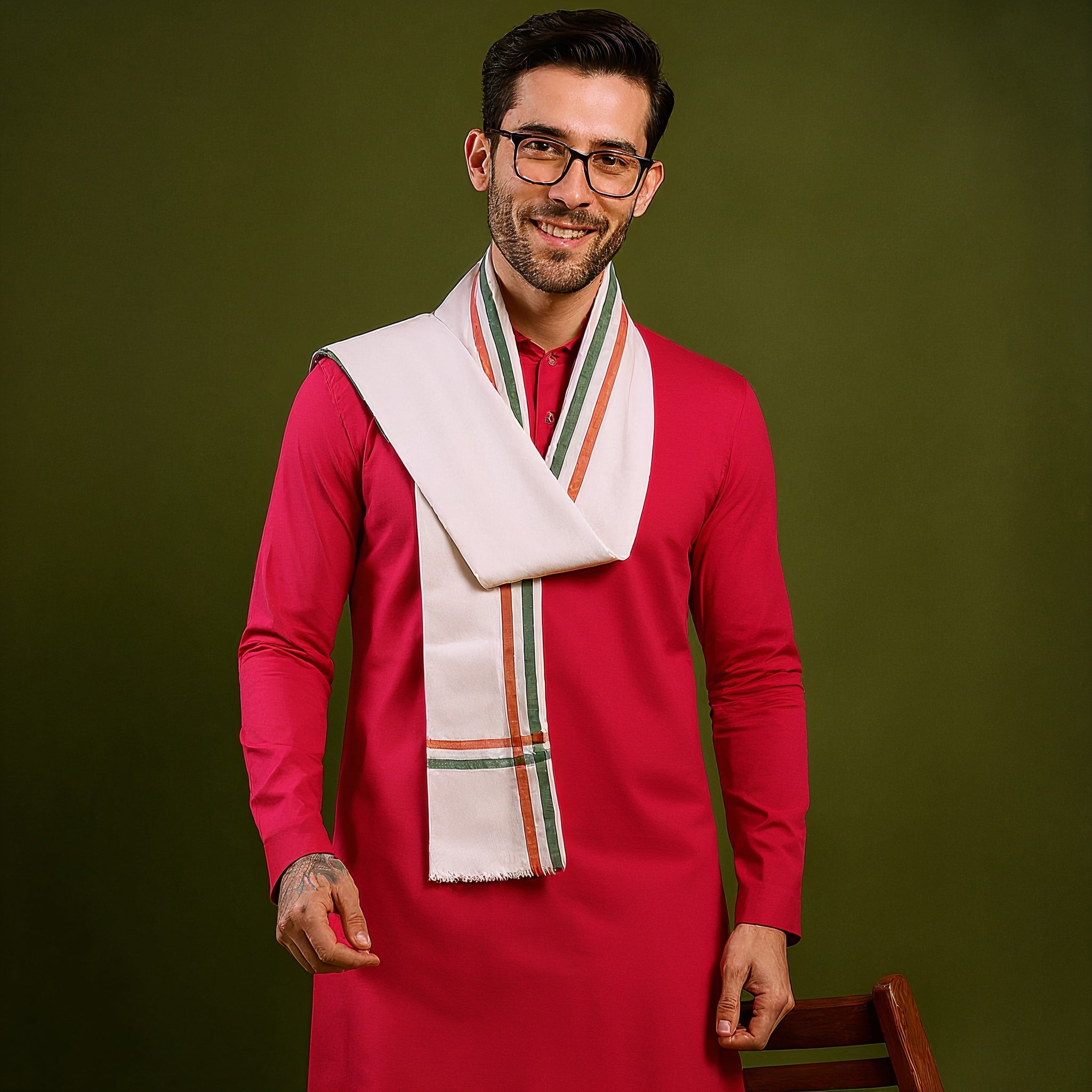 Khadi India Silk Angvastram